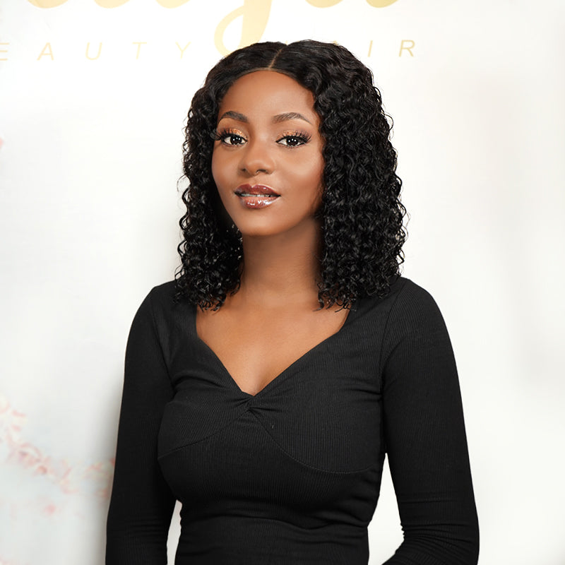 Jerry Curly 4X4 Closure Short Bob Wig – naijabeautyhair
